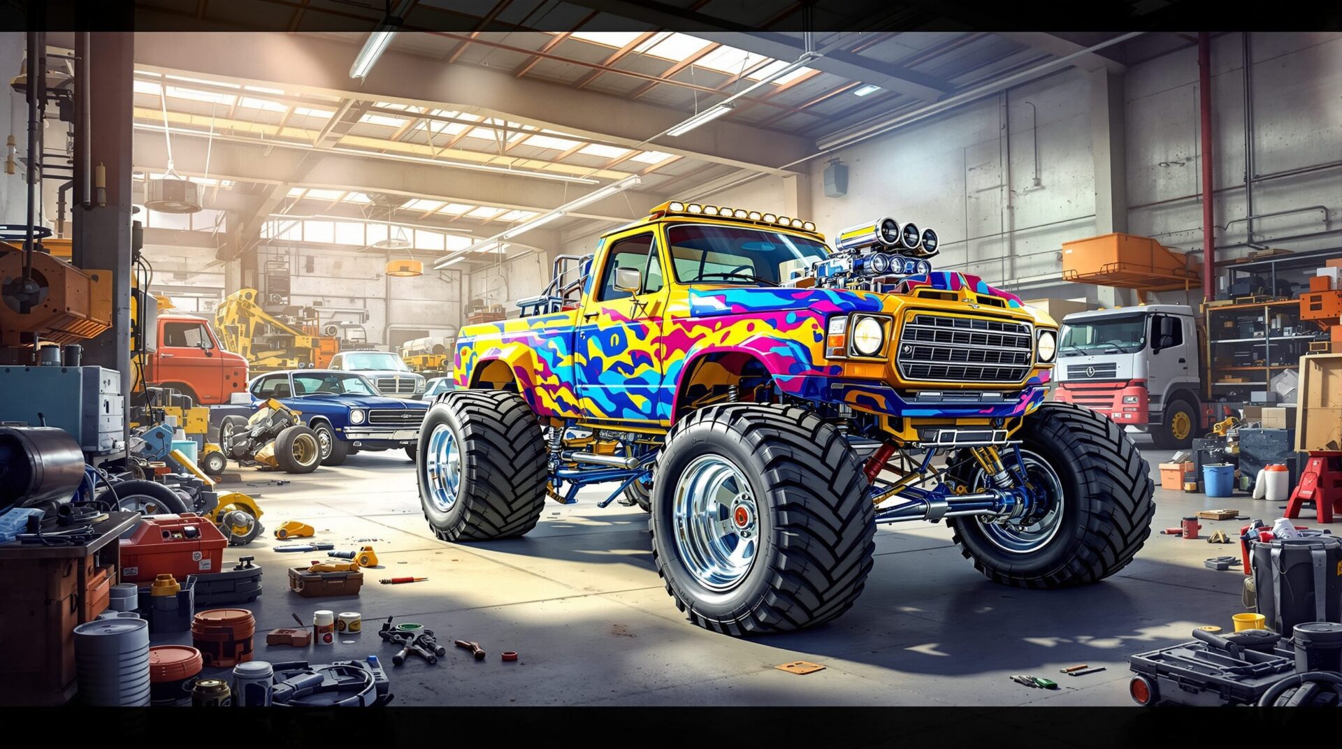 Quels véhicules sont transformés dans Monster Garage